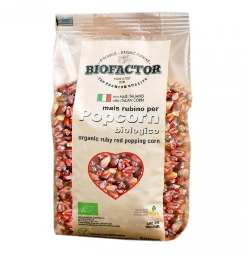 Organic red popcorn